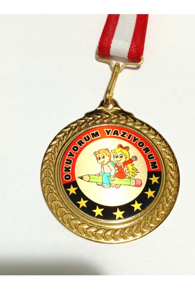 Bidünya Okuyorum Yazıyorum Madalyası 5 Li Adet
