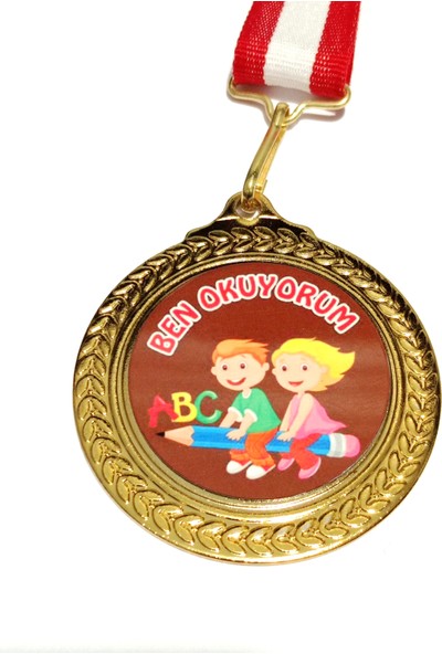 Bidünya Ben Artık Okuyorum Madalyası 5 Li Adet