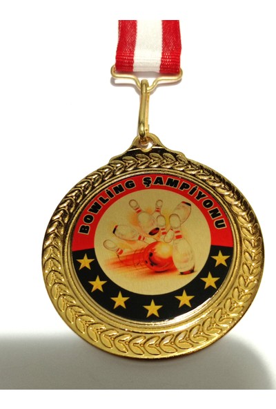 Bidünya Bowling Şampiyon Madalyası 5 Li Bidünya Bowling Şampiyon Madalyası 5 Li