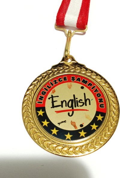 Bidünya Ingilizce Şampiyon Madalyası 5 Li Adet