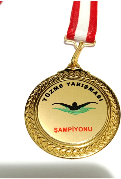 Bidünya Yüzme Yarışması Şampiyon Madalyası 5 Li Adet