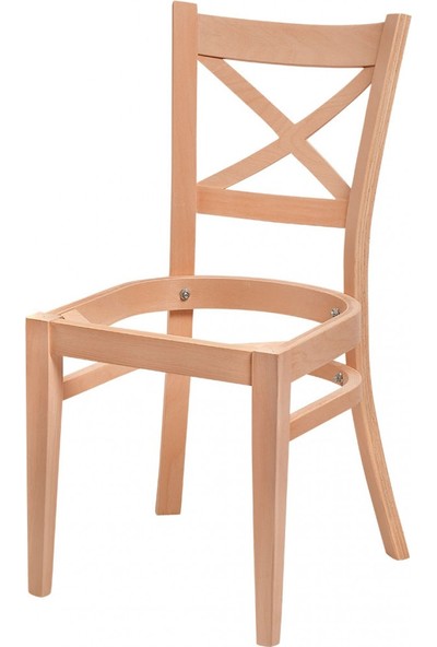 Mobilya Baba Tonia Roma Döşemeli Sandalye Cilasız Ham