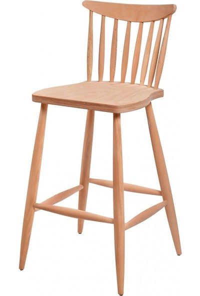 Mobilya Baba Avellino Torna Bar Sandalyesi Cilasız Ham