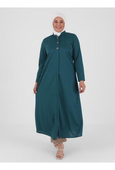 Miss Cazibe Büyük Beden Kaşe Ferace - Petrol - Miss Cazibe Miss Cazibe Büyük Beden Kaşe Ferace - Petrol - Miss Cazibe