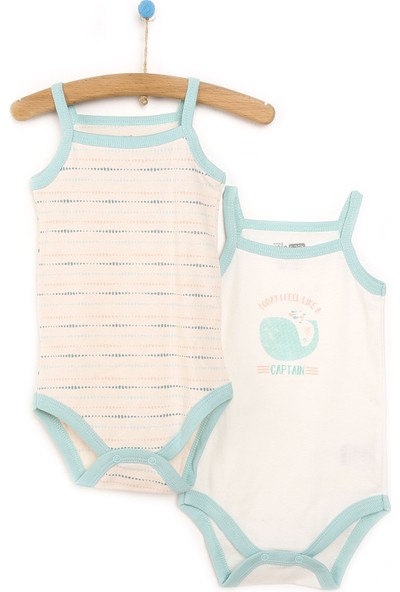 Hello Baby 2li Balina Ip Askılı Body