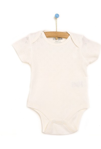 Hello Baby Jakarlı Kısa Kol Body Hello Baby Jakarlı Kısa Kol Body