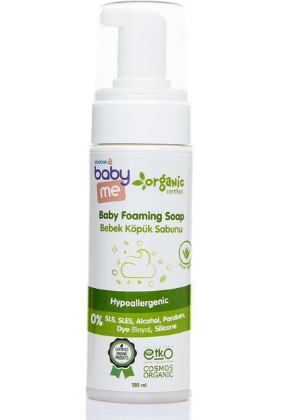 Baby Me Organik Köpük Sabun 150 ml Baby Me Organik Köpük Sabun 150 ml
