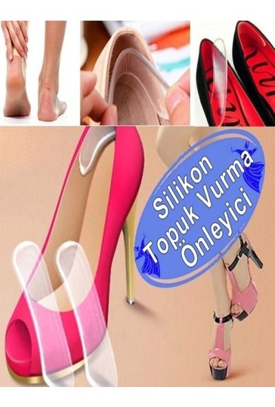 Karas Ayakkabı Vurma Önleyici Silikon Ped 2'li Karas Ayakkabı Vurma Önleyici Silikon Ped 2'li