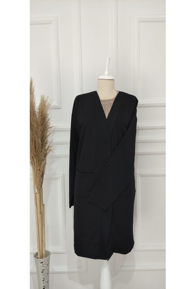 Fatella Anne Uzun Ince Penye Hırka Fatella Anne Uzun Ince Penye Hırka