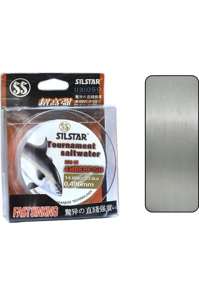 Silstar 1131 Salt Water Amberfish 300MT Monofilament Model Balıkçı Olta Misinası Su Gri Silstar 1131 Salt Water Amberfish 300MT Monofilament Model Balıkçı Olta Misinası Su Gri