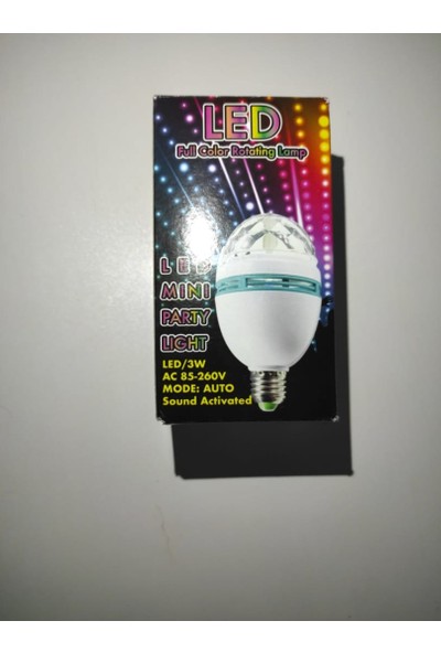 LED Dönennparti Renkli Ampül