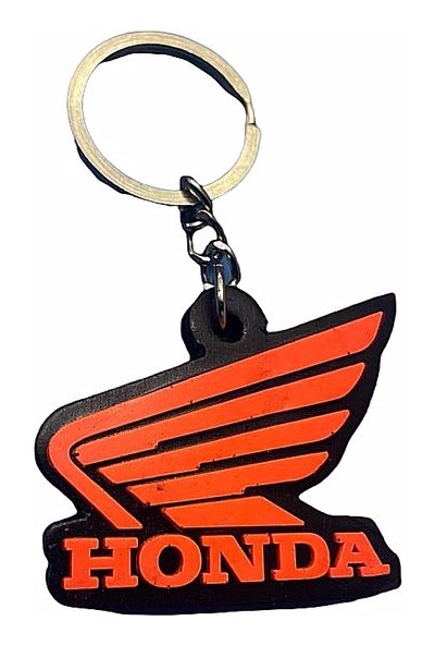 Gogomoto Anahtarlık Silikon Honda Kanat (Siyah-Turuncu) Gogomoto Anahtarlık Silikon Honda Kanat (Siyah-Turuncu)