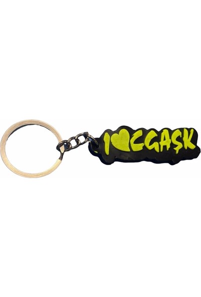 Gogomoto Anahtarlık Silikon Cg Aşk (Siyah-Sarı)