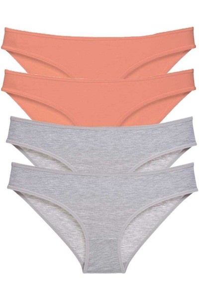 Royaleks 4 Adet Süper Eko Set Likralı Kadın Slip Külot Pudra Gri Royaleks 4 Adet Süper Eko Set Likralı Kadın Slip Külot Pudra Gri
