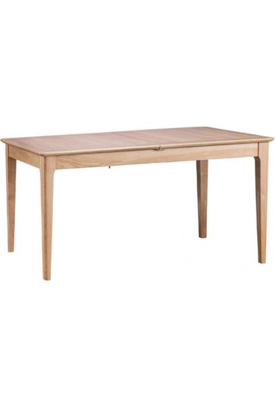 Mobilya Baba Meşe Natural Açılabilir Yemek Masası 160 cm