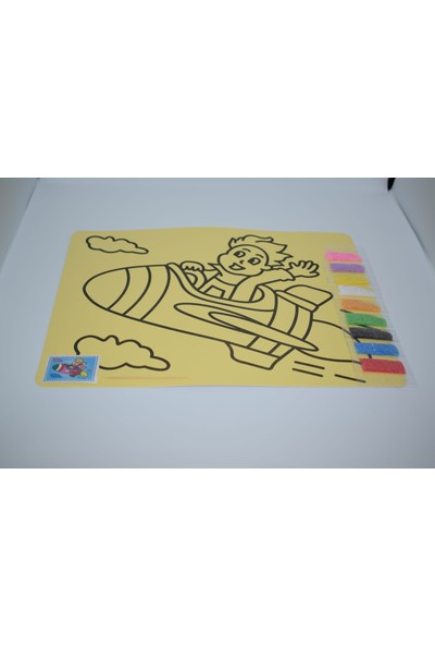 Threemb Toys Büyük Boy Kum Boyama Seti (2 Adet)