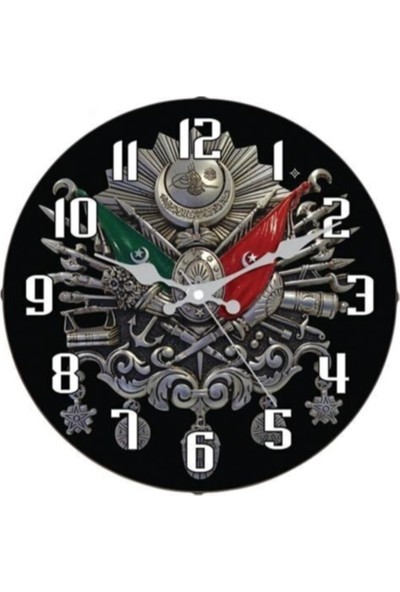 Galaxy Dekoratif Bombeli Cam Duvar Saati