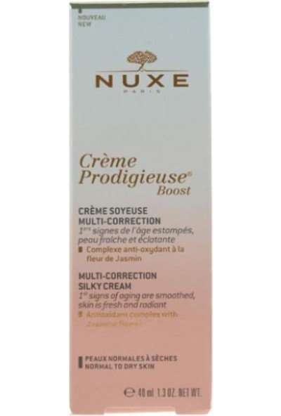 Nuxe Creme Prodigieuse Boost Multi Correction Silky 40 Ml