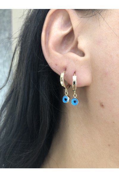 Balaban Kuyumculuk 14 Ayar Nazar Göz Altın Küpe Balaban Kuyumculuk 14 Ayar Nazar Göz Altın Küpe