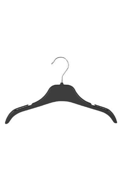 Riccotarz Siyah Plastik Çocuk Kıyafetleri Askısı 15'li