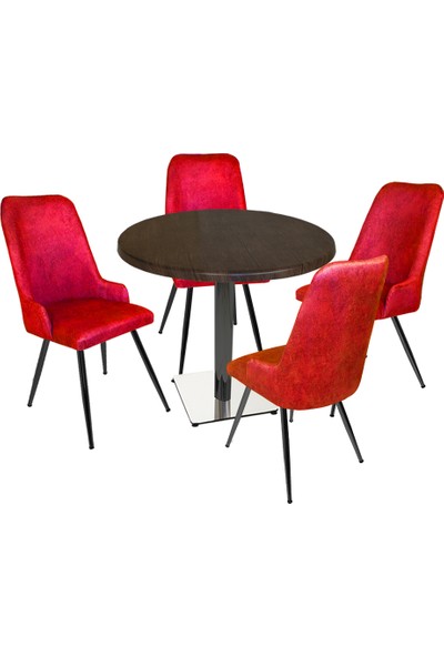 Dockers Karanfil Werzalit Yuvarlak - Çırağan Masa Takımı (Q90) - Bordo Dockers Karanfil Werzalit Yuvarlak - Çırağan Masa Takımı (Q90) - Bordo
