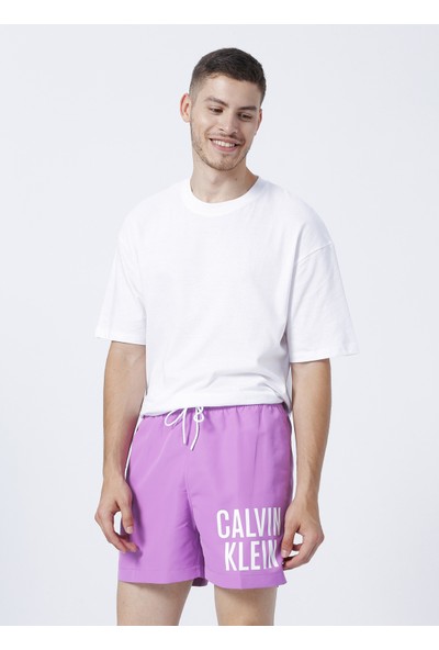 Calvin Klein Eflatun Erkek Şort Mayo KM0KM00701VPF