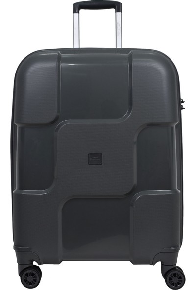 Elatae Büyük Boy Kırılmaz Valiz Füme 501 Elatae Büyük Boy Kırılmaz Valiz Füme 501