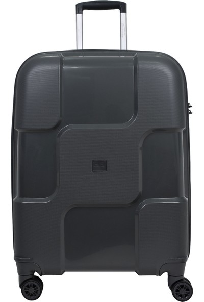 Elatae Orta Boy Kırılmaz Valiz Füme 501 Elatae Orta Boy Kırılmaz Valiz Füme 501