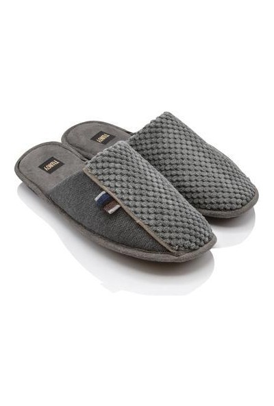 Twigy YY0182 Oscar Gri Erkek Kışlık Terlik