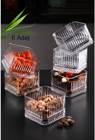Queen’s Kitchen 6 Adet Akrilik Kırılmaz Lüx Çerezlik Kase Takımı(Plastik) Queen’s Kitchen 6 Adet Akrilik Kırılmaz Lüx Çerezlik Kase Takımı(Plastik)