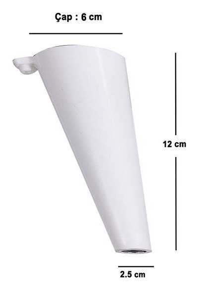 Nzb Açılı Konik Ayak Mobilya Baza Koltuk Puf Ayağı Beyaz 12 cm Nzb Açılı Konik Ayak Mobilya Baza Koltuk Puf Ayağı Beyaz 12 cm
