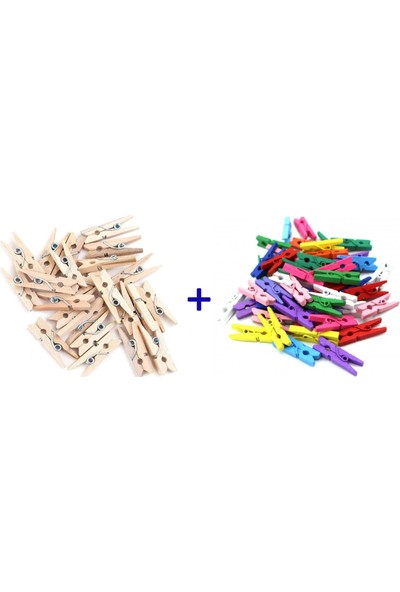 Puti 48 Li Mini Boy Mandal Seti 24 Renkli 24 Natürel