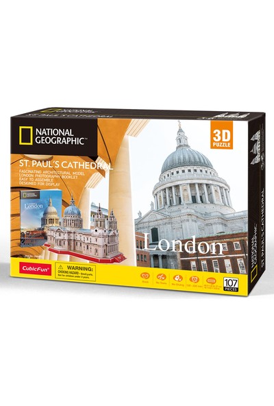 Cubic Fun National Geographic Serisi Aziz Paul Katedrali 3D Puzzl Cubic Fun National Geographic Serisi Aziz Paul Katedrali 3D Puzzl