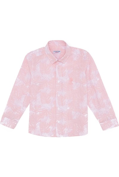 U.S. Polo Assn. Erkek Çocuk Pudra Gömlek 50254554-VR042 U.S. Polo Assn. Erkek Çocuk Pudra Gömlek 50254554-VR042