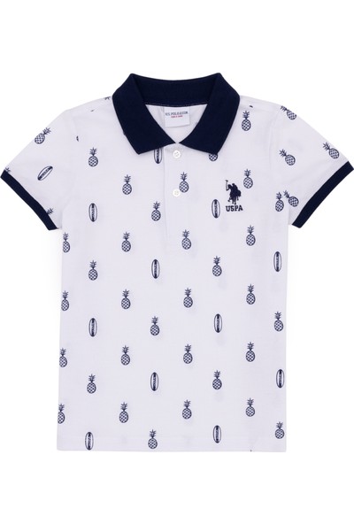 U.S. Polo Assn. Erkek Çocuk Beyaz T-Shirt 50248932-VR013
