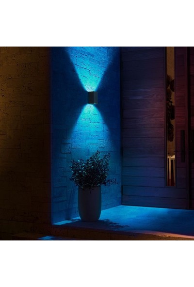 Full Reyon 14 Watt Mavi Işık Ledli Modern Çift Yönlü Iç ve Dış Mekan Bahçe Teras Duvar Apliği Full Reyon 14 Watt Mavi Işık Ledli Modern Çift Yönlü Iç ve Dış Mekan Bahçe Teras Duvar Apliği