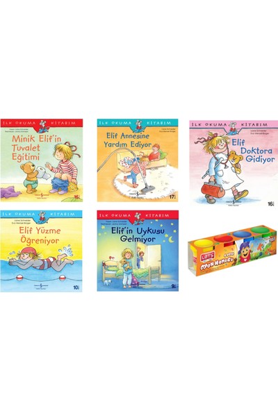 İlk Okuma Kitaplarım Aktivite 5 Kitap Set + Let's Oyun Hamuru