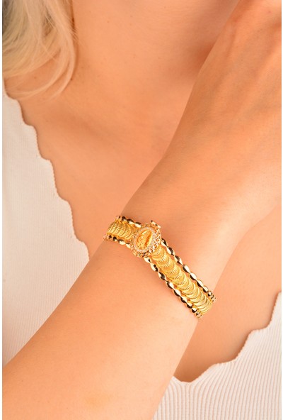 Cebeci 14 Ayar Tuğralı Kelepçe Bilezik Cebeci 14 Ayar Tuğralı Kelepçe Bilezik