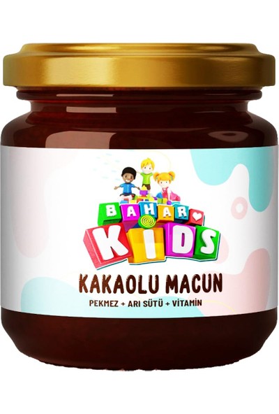 Bahar Kids Çocuklar İçin Özel & Arı Sütü Pekmez Bal ve Vitamin Kakaolu Macun 2 x 240 gr Bahar Kids Çocuklar İçin Özel & Arı Sütü Pekmez Bal ve Vitamin Kakaolu Macun 2 x 240 gr