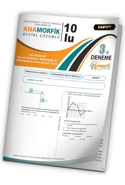Anamorfik Yayınları KPSS ÖABT 2022 Fen Bilimleri Türkiye Geneli D.çözümlü Deneme 10/3.kitapçık Anamorfik Yayınları KPSS ÖABT 2022 Fen Bilimleri Türkiye Geneli D.çözümlü Deneme 10/3.kitapçık