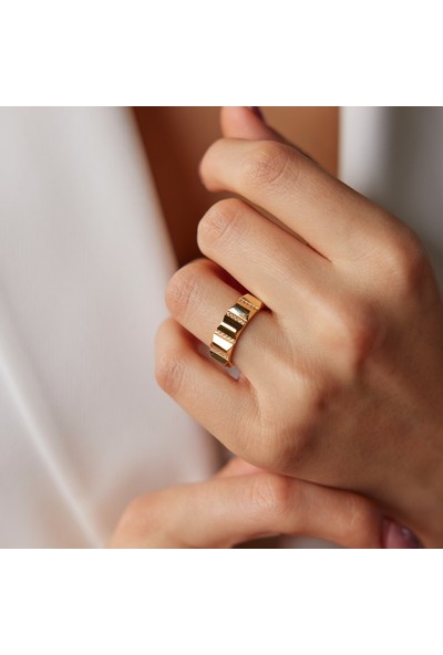 Çağdaş Tam Tur Çark Yüzük