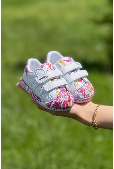 Beverly Hills Polo Club PO-10160 Beyaz Pembe Çocuk Sneaker