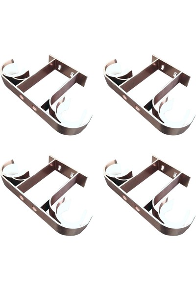 4pcs Perde Çubuk Braket Çubuk Kancaları Askı 1 Inç Ila 1.1 Inç Gül Altın Parçalarını Değiştirin(Yurt Dışından)