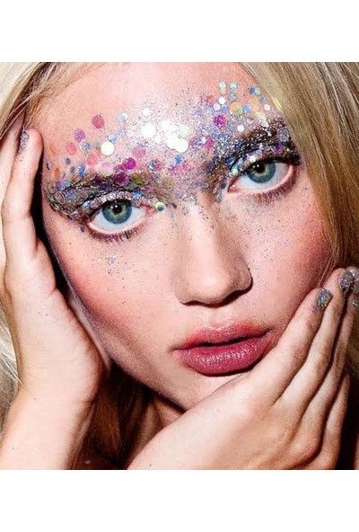 Jel Form Makyaj Simleri Glitter Işıltılı Yüz Makyajı