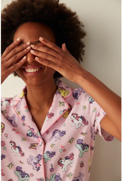 Penti Pembe Cute Pony Tişört Pantalon Pijama Takımı Penti Pembe Cute Pony Tişört Pantalon Pijama Takımı