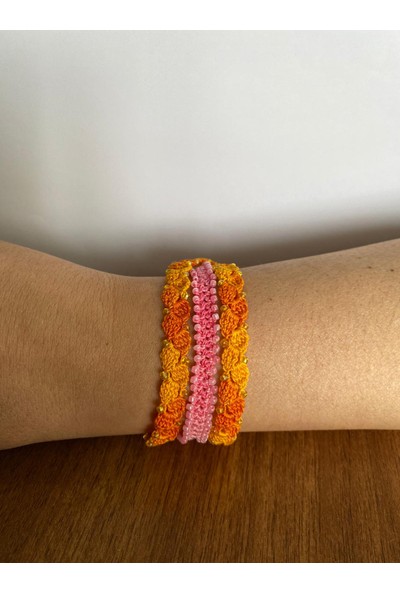 Çakıltaşı 3'lü Bileklik Hand Made