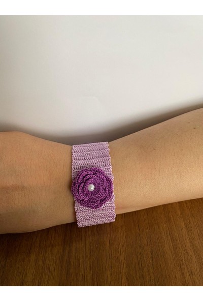 Çakıltaşı İşlemeli Bileklik Hand Made
