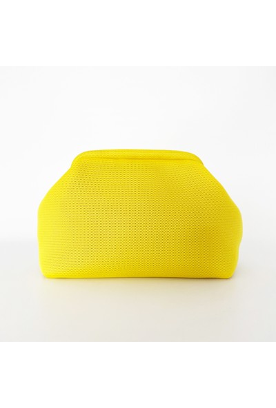 Heybes Kadın Sarı Clutch El Çantası
