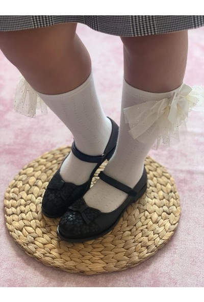 Çocuk Fiyonk Detaylı Ortopedik Okul Ayakkabısı