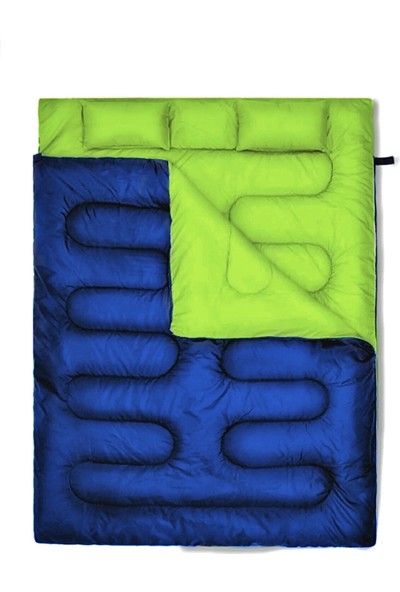 My Lizbon Çift Kişilik Uyku Tulumu (Saks Mavi)